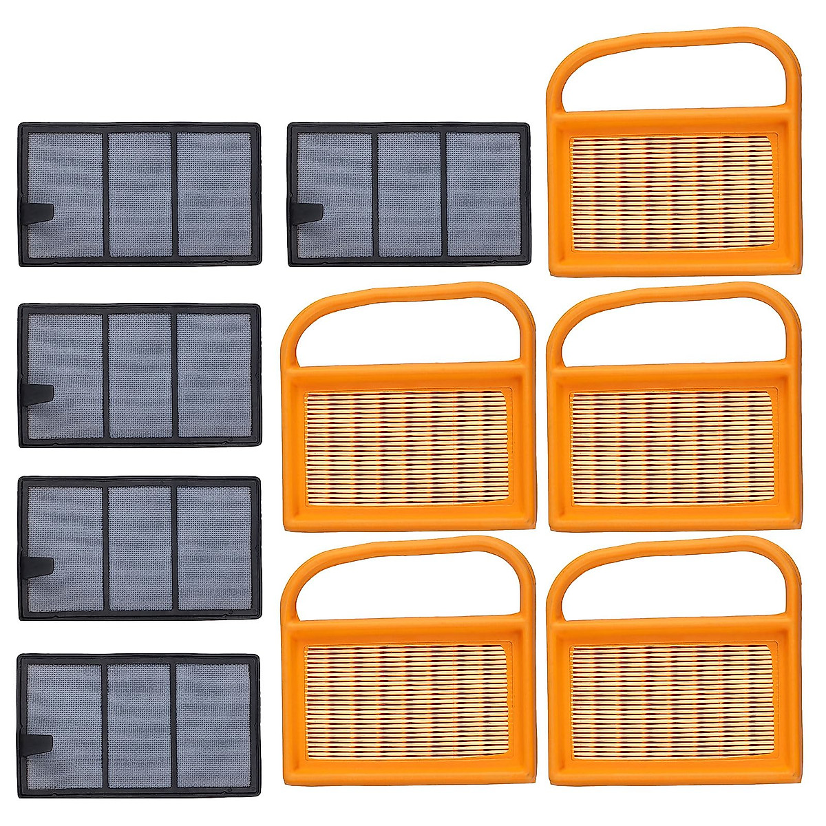 SOLLON TS420 TS410 Air Filter + Pre Cleaner Set for Stihl TS420 TS410 TS 420 TS 410 TS410Z TS420Z TS480 TS500i Concrete Cut Off Saw Replace 4238 141 0300 5 Pack