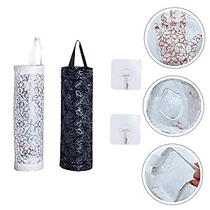 Healeved 2 Sets Garbage Bag Storage Trash Bags Suspending Bag Dispenser Convenient Bag Dispenser Suspending Bag Organizer Home Supplies Plastic Bag Non-woven Fabric Household