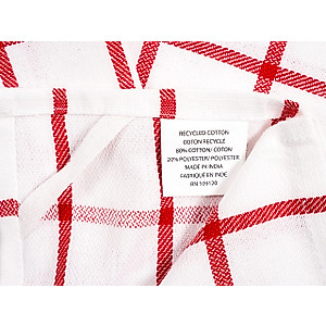 KAF Home Pantry Holiday Naughty Nice Kitchen Dish Towel Set of 4, Cotton Rich, 18 x 28-inch