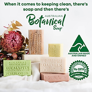 Australian Botanical Soap, Pure Plant Oil Soaps, 8 Bar Soap Variety Pack | 6.6 oz (187g) Natural Soap Base | All Skin Types | Women & Men | Shea Butter Enriched Bar Soap - Pack of 8