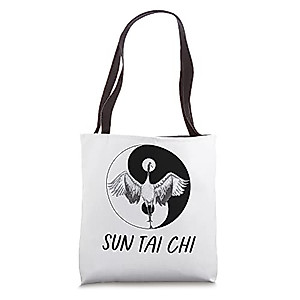 Sun Tai Chi Crane Pose Tote Bag