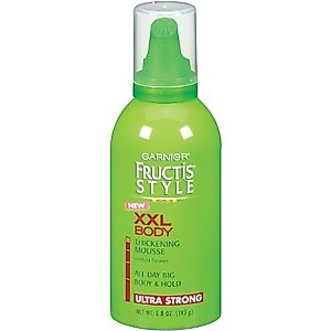 Garnier Fructis Style XXL Body Thickening Mousse, Ultra Strong Hold, 6.8 Ounce