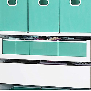 Set of 4 Closet Drawer Organizers Underwear Drawer Organizers for Large Bras, Foldable Cloth Organizers and Storage for Clothing, Socks, Underwear, Ties,Green