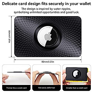 Airtag Wallet Holder 2 Pack,Ultra Thin Card Case for Apple Airtag,Airtag Card Holder for Purse, Handbag, Backpack Wallet, Clutch Bag