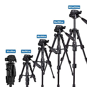 Mini Tripod for Camera,Zomei Travel Table Tripod with 3-Way Pan/Tilt Head 1/4 inches Quick Release Plate and Bag for DSLR Camera Tripod Carrying Bag