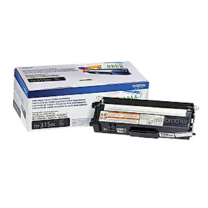 Brother Genuine TN315BK, TN315C, TN315M, TN315Y High Yield Color Laser Black, Cyan, Magenta and Yellow Toner Cartridge Set