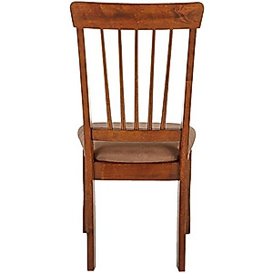 Signature Design by Ashley Berringer 18" Rustic Dining Chair with Cushions, 2 Count, Brown