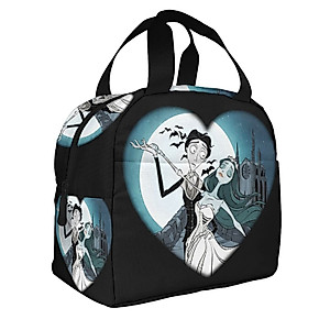 Corpse Bride Lunch Box Travel Bag Reusable Insulated Lunch Bags Picnic Tote Bag
