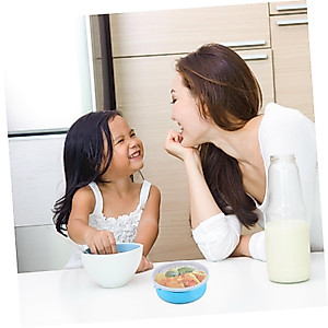 MUSISALY 5 Pcs Crisper Snack Containers Stainless Steel Food Containers Metal Food Containers with Lids Stainless Steel Containers with Lids Stainless Steel Bowls Food Preservation Bowls