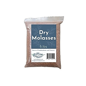 Southside Plants Dry Molasses Plant Fertile Soil - Organic Dried Molasses Powder Boost Health of Your Soil & Pet with Vitamins Carbohydrates - Beneficial Soil for Natural Gardening 5 lb