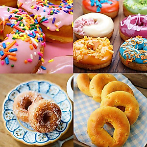 LoveS (2pcs) 6-Cavity Silicone Donut Baking Pan/Non-Stick Donut Mold, Dishwasher, Oven, Microwave, Freezer Safe