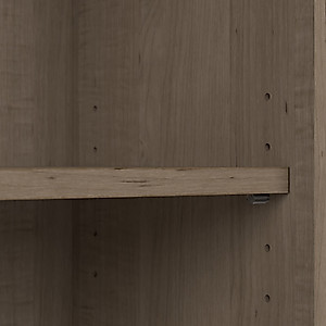 Bush Furniture BSH24463023 Cabot 5 Shelf 66-Inch H Bookcase, Ash Gray