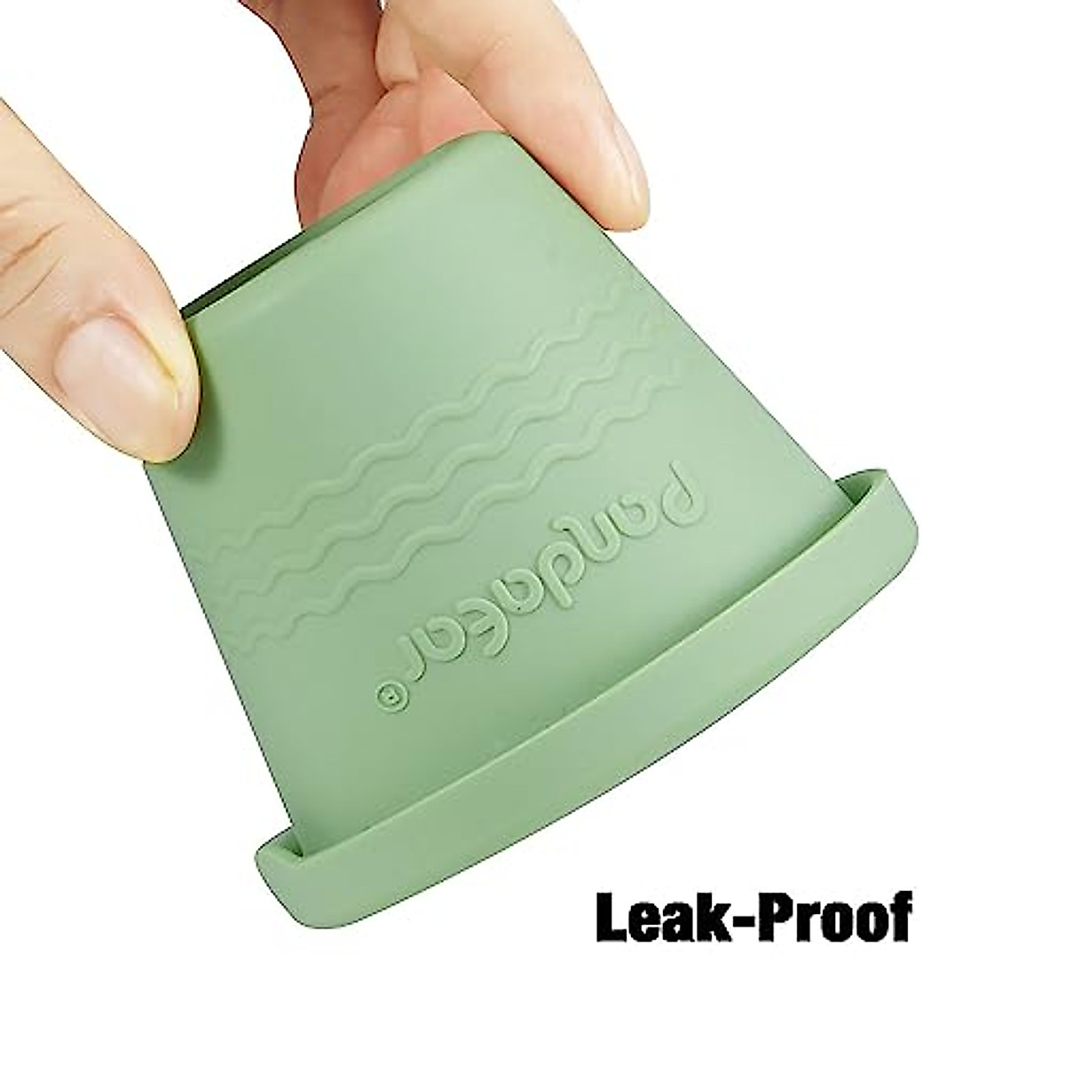 PandaEar 12 Pack Silicone Baby Food Storage Containers, 4 oz Reusable Small Snack Containers Freezer Storage with Airtight Lids Leak Proof for Infants Kids Babies, Microwave & Dishwasher Safe