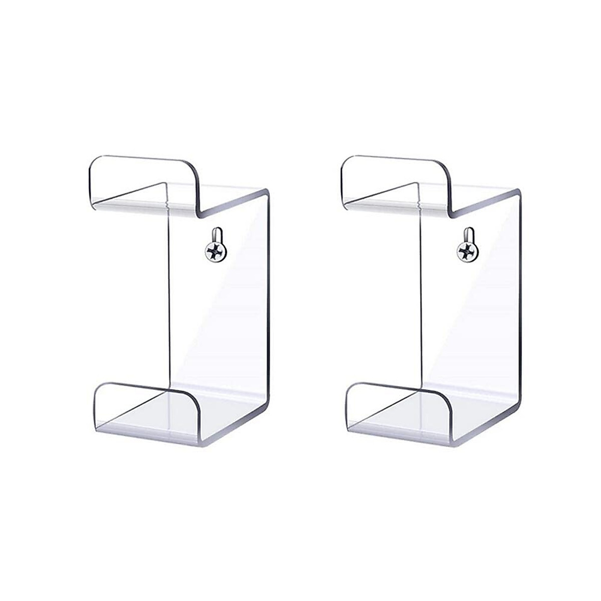 WANLIAN Game Controller Wall Mount Bracket For Various Gamepad Series And Headset Series (2-Pack) (black00131)