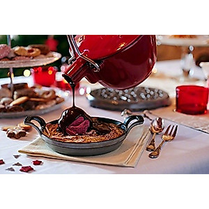 Staub 40509-895 Round Stackable Dish, Cherry, 7.9 inches (20 cm), Enameled Iron Gratin Dish