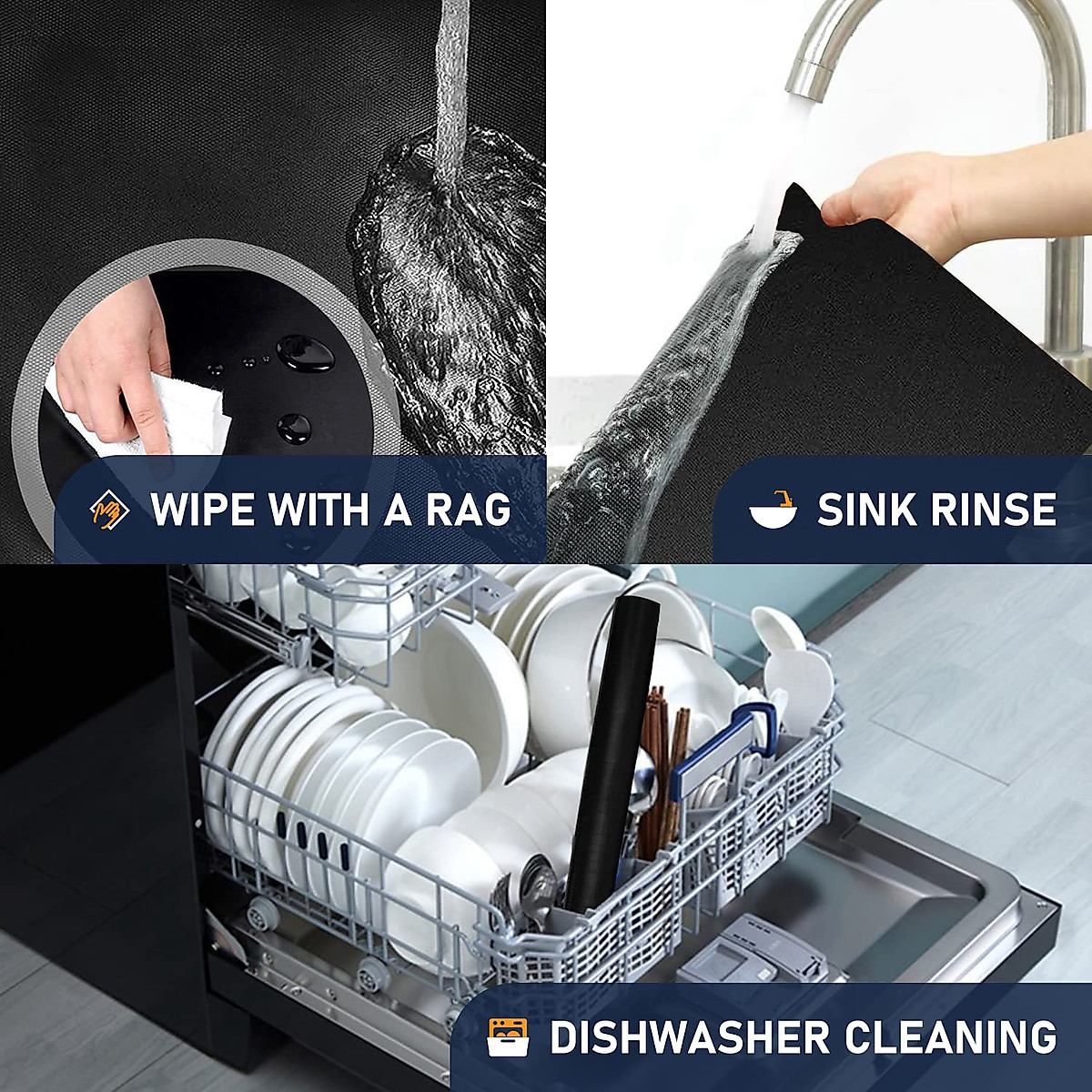 Oven Liners for Bottom of Electric Gas Oven - 5 Pack Large Heavy Duty Nonstick Teflon Oven Mat 17"x 25", Heat Resistant Oven Floor Protector Liner