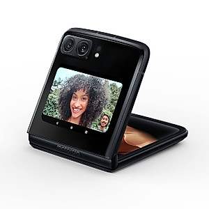 Motorola Razr 2022 Dual-SIM 256GB ROM + 8GB RAM (GSM Only | No CDMA) Factory Unlocked 5G Smartphone (Satin Black) - International Version (Renewed)