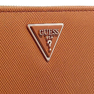 GUESS Laurel Large Zip Around Wallet, Light Cognac
