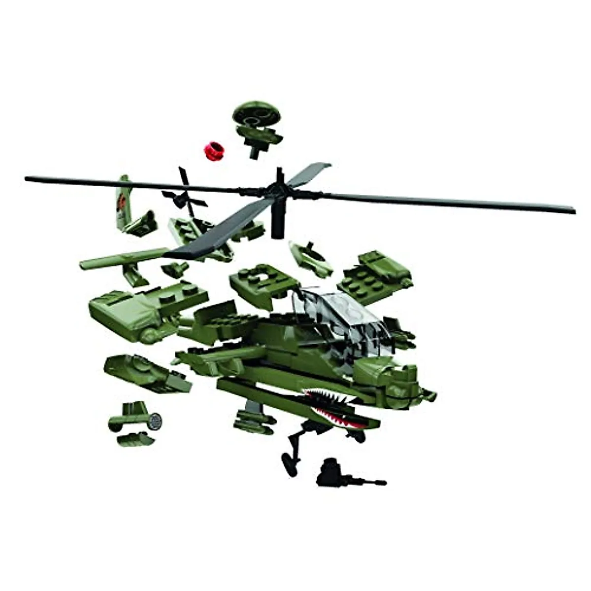 Airfix Quickbuild Boeing Apache Airplane Model Kit, Multi