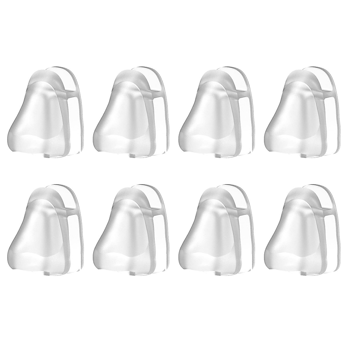 WHFCBJBW 8Pcs Self Adhesive Wall Mount Eyeglasses Storage Rack Nose Shape Holder Stand for Sunglasses for Home Bathroom Bedroom