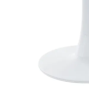 DKLGG 42" Modern Round Dining Table with Printed Marble Table Top, Metal Base Pedestal Table Tulip Table Kitchen Table for 4-6 Person, Small Space Home, End Table Leisure Coffee Table, Marble