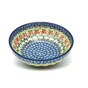Polish Pottery Bowl - Contemporary Salad - Maraschino