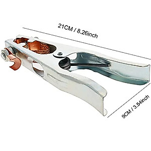 Utoolmart 500 Amp Arc Welding Ground Clamp, Electroplated Welding Earth Clip for Manual Welder Copper Grip Clip Clamp Heavy Duty, US Type