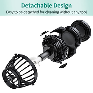 Uniclife Aquarium Wave Maker for 60-120 Gallon Fish Tanks 2100 GPH Adjustable Circulation Pump with Controller and Strong Magnetic Suction Base Submersible Power Head for Fresh and Salty Water