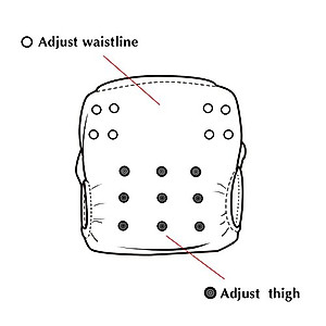 ALVABABY Swim Diapers 2pcs Reuseable Adjustable or Baby Gifts & Swimming Lessons DYK39-40 Small (Pack of 2)