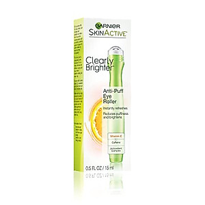 Garnier SkinActive Clearly Brighter Anti-Puff Eye Roller, 0.5 Ounce