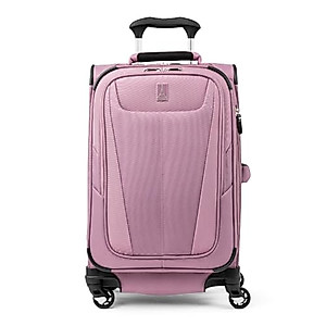 Travelpro Maxlite 5 Softside Expandable Luggage with 4 Spinner Wheels, Lightweight Suitcase, Men and Women, Orchid Pink Purple, Carry-On 21-Inch