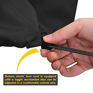 SELUGOVE Square Patio Table Cover Waterproof, Sun-Proof, Dustproof, Non-Fading Black Thick, Suitable for 32-inch Outdoor Square Table