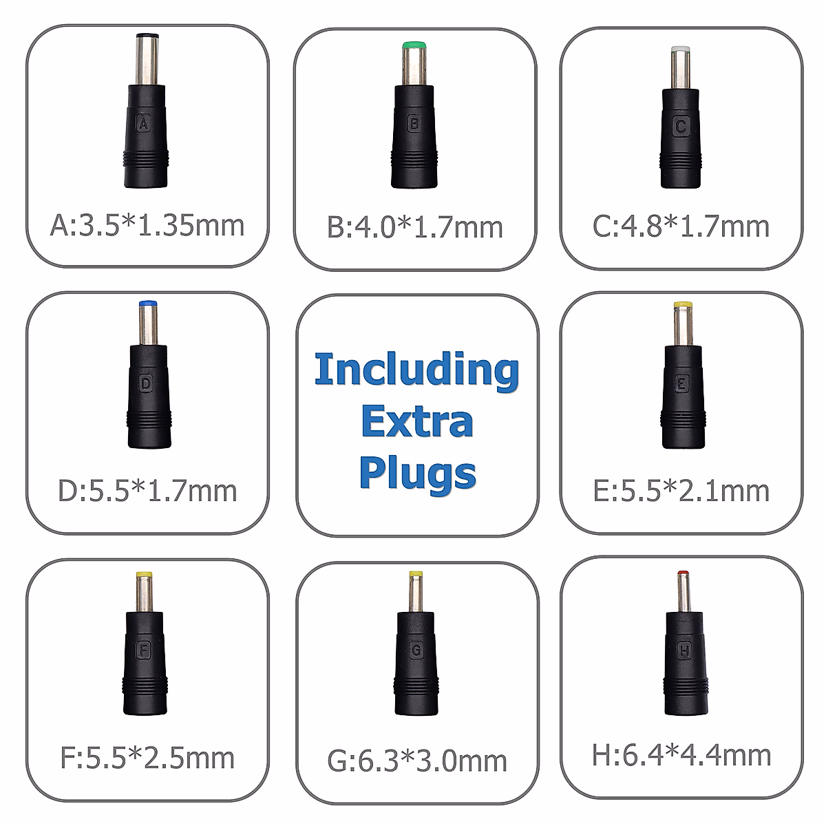 EIKS AC/DC Wall Adapter Replacement Power Supply - 7.5V 1A - Tip:5.5 x 2.5mm / 5.5 x 2.1mm with Positive Center