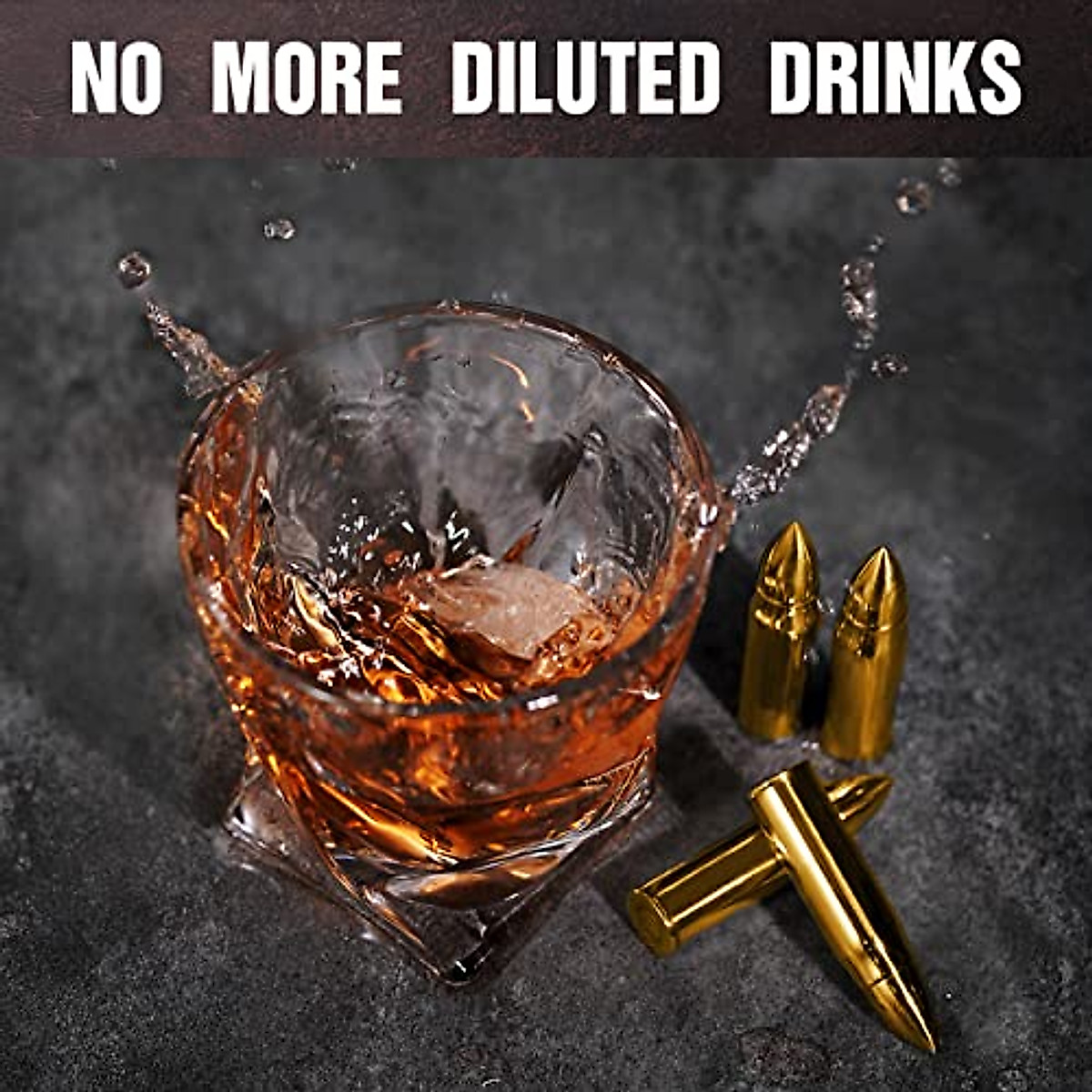 Gifts for Men Him Dad Christmas, Whiskey Stone Gifts for Husband Anniversary, Unique Birthday Gift Ideas for Dad from Daughter Son Wife, Cool Stuff, Bourbon Gadgets for Grandpa Uncle Father