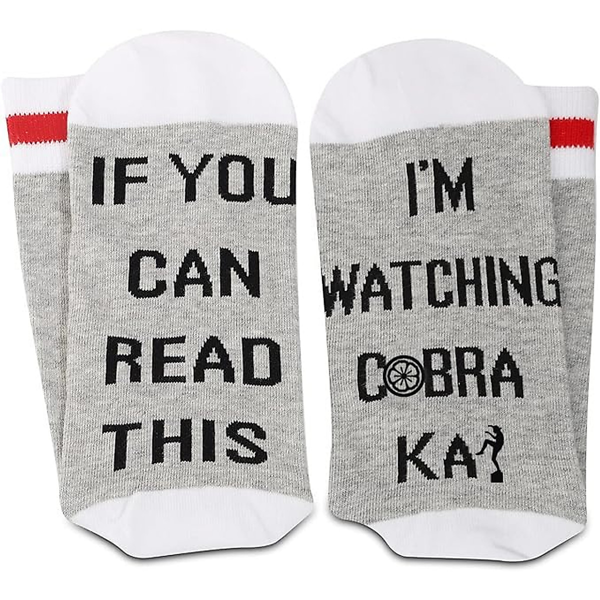 2 Pairs Novelty Socks For Men Women Karate Gift If You Can Read This I’m Watching Kai