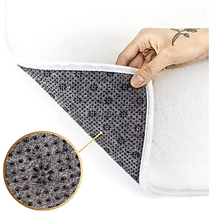 Kitchen Rug Comfort Mat Kitchen Floor Mats Farmhouse Comfort Rug Carpet Kitchen Non-Slip Mat and Rugs for Kitchen Sink Laundry Room Cushioned Mat, 30 x 17 Inch