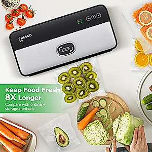 FRESKO Full Automatic Vacuum Sealer Machine, EasierVac Hands-Free Food Sealer with Bag Detection and LED Indicator (V5)