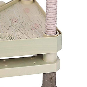 Turtle Platform,7x6x3.5inTurtle Float Platform Basking Platform Decorative Reptile Frog Pier Floating Basking Platform Ramp Ladder Tank with Ramp Ladder for Aquariums Tank