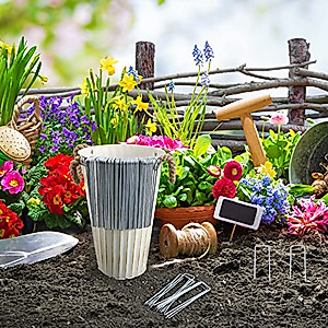 Whonline 300pcs Landscape Staples, 6 Inch 11 Gauge, Galvanized Garden Stakes, Landscape Pins, Ground Stakes for Yard Sod Anchoring Landscape Fabric Irrigation Tubing