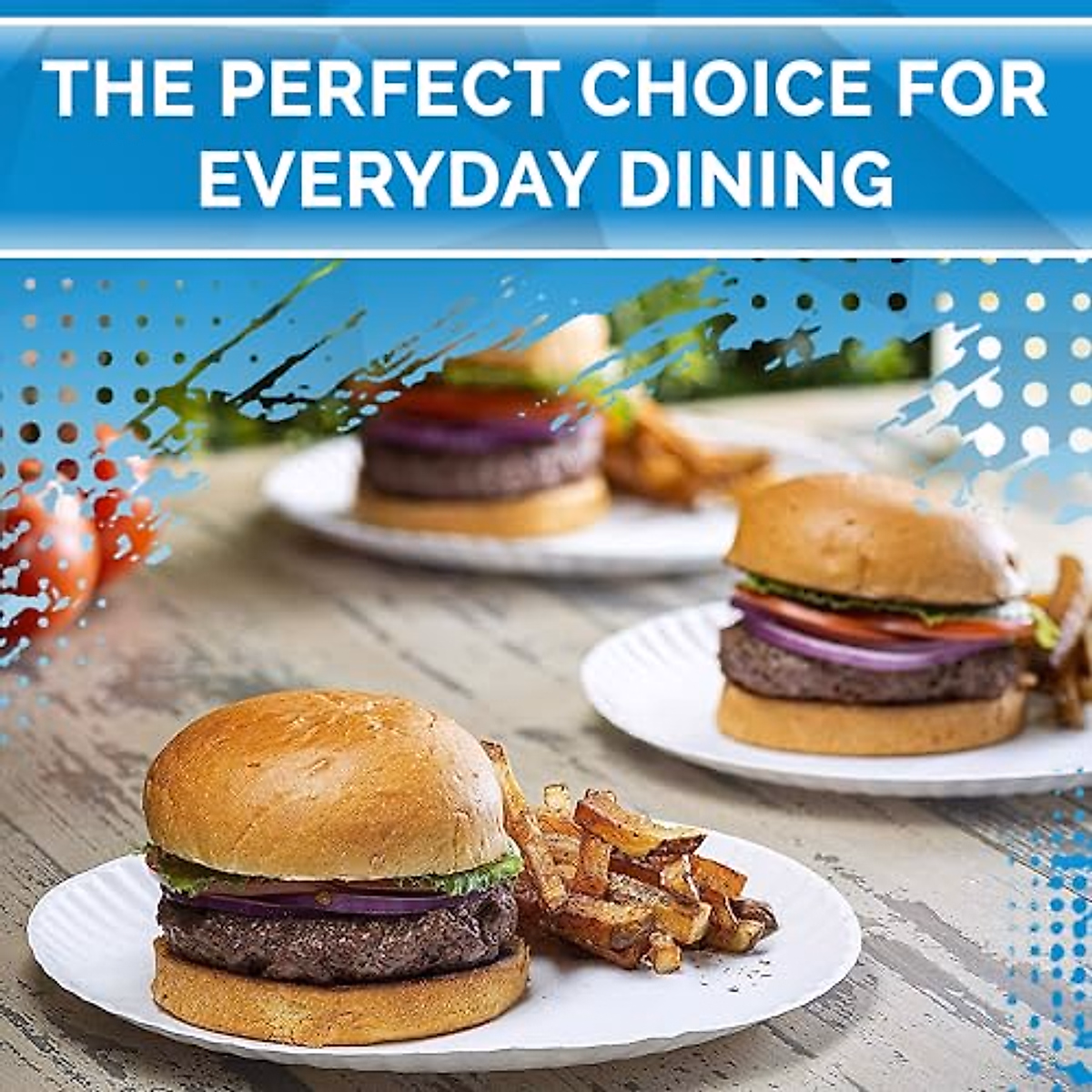 Perfectware - Kitchen essentials Paper Plate 6-300 6" Paper Plate, White (300 Count/pack)