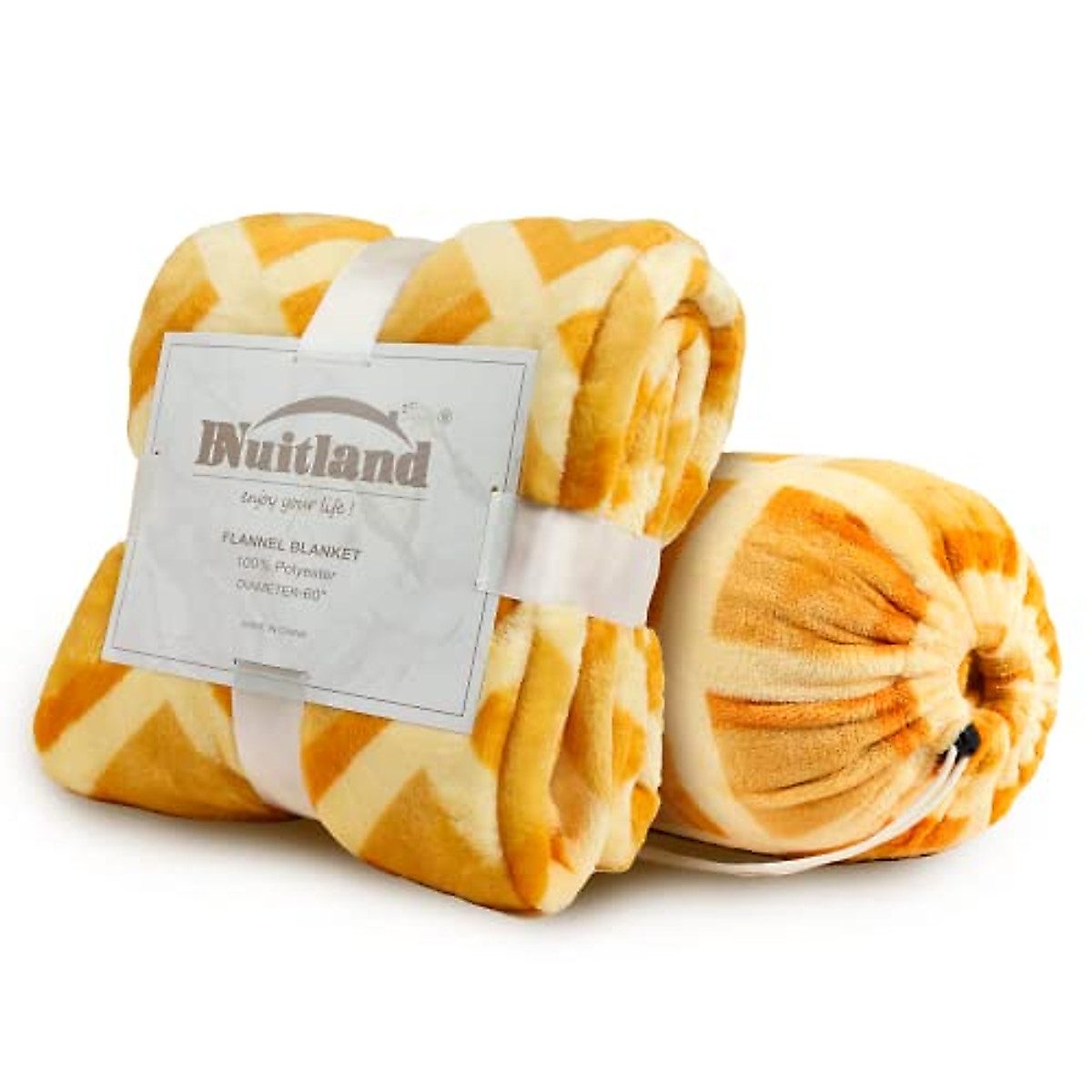 Bnuitland Waffle Funny Blanket,300 GSM Double Sided Giant Funny Throw with Waffle Pouch,Realistic Super Soft Food Blanket,Novelty Tortilla Swaddle Blanket for Baby/Kids and Pets Wrap