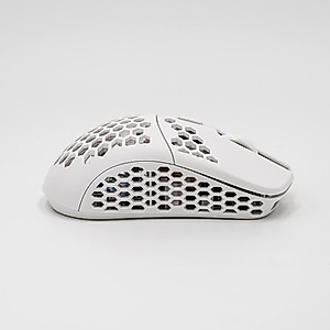 G-Wolves Hati HT-S ACE Wireless Gaming 58 gram Ultra Lightweight Honeycomb Design Mouse(White)