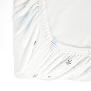 Lush Decor Goodnight Little Moon Soft & Plush Changing Pad Cover, 32" x 16" x 5", Blue