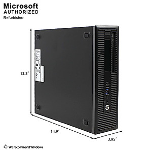 HP ProDesk 600 G1 Small Form Factor Desktop PC, Intel Quad Core i5-4570 up to 3.6GHz, 16G DDR3, 240G SSD 1T HDD, WiFi, BT 4.0, DVD, Windows 10 64 Bit-Multi-Language Supports En/Sp/Fr(Renewed)