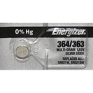 Energizer 364-363TS BUTTON CELL BATTERY 364 OXIDE