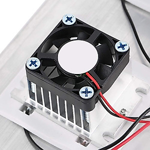 12V Compact Refrigeration Cooling Systems Air Conditioning Systems with Miniature,Thermoelectric Cooler,Semiconductor Refrigeration Cooling Device Thermoelectric Cooler 12A 12V DIY Refrigeration