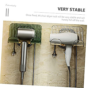 Homoyoyo 2pcs Hair Dryer Holder V Hair Dryer Hanging Shelf Toiletries Organizer Blow Dryer Holder Rack Wall Mounted Hair Dryer Rack Bathroom Blow Dryer Rack Storage Bracket Organizer