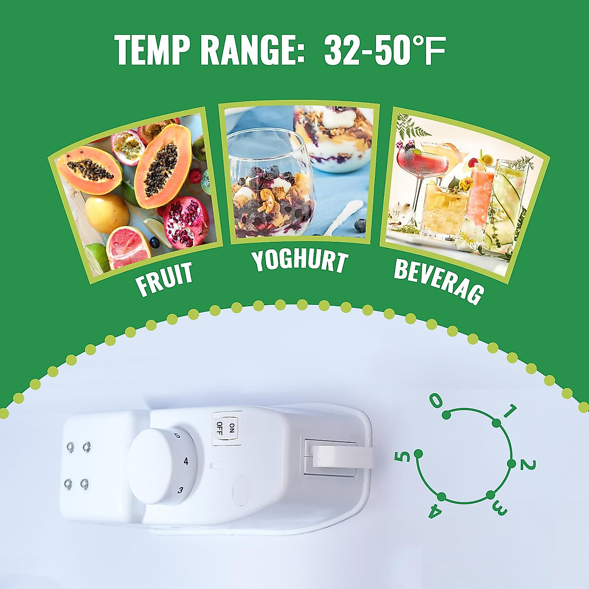 WANAI Mini Fridge with Freezer Two Doors Small Refrigerator with 7 Setting Adjustable Thermostat Crisper Drawer & Removable Shelves Extra Drink Space Low Noise Freezer-on-Top Refrigerator, Black