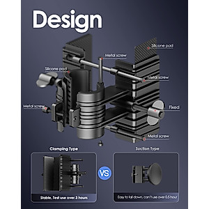 JOJOSEE Massage Gun Holder for Back, Hands Free Percussion Muscle for Self Massage, Compatible with Most Design for Massage Hard-to-Reach Area Holder ONLY