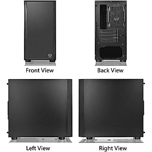 Thermaltake Versa H17 Black SPCC Micro ATX Mini Tower Gaming Computer Case CA-1J1-00S1NN-00